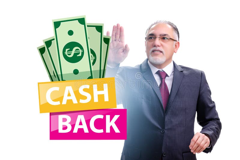 Businessman in the Cash Back Concept Stock Photo - Image of cash ...