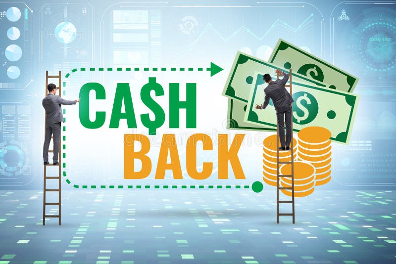 Businessman in the Cash Back Concept Stock Photo - Image of cash ...