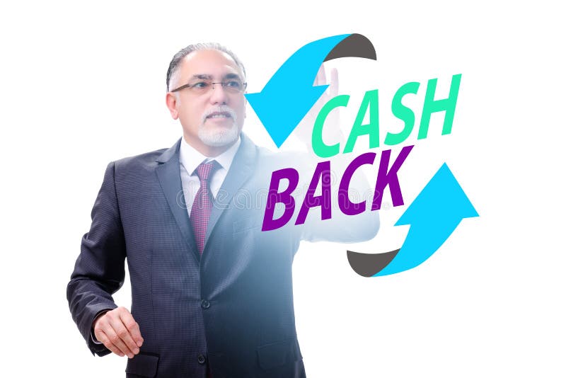 Businessman in the Cash Back Concept Stock Image - Image of promotion ...