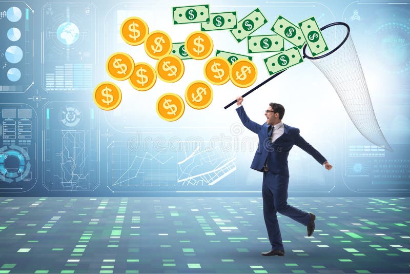 Catching money stock photo. Image of success, finance - 18894126