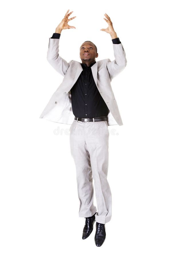 Businessman Catching Something Stock Image - Image of catch, black ...