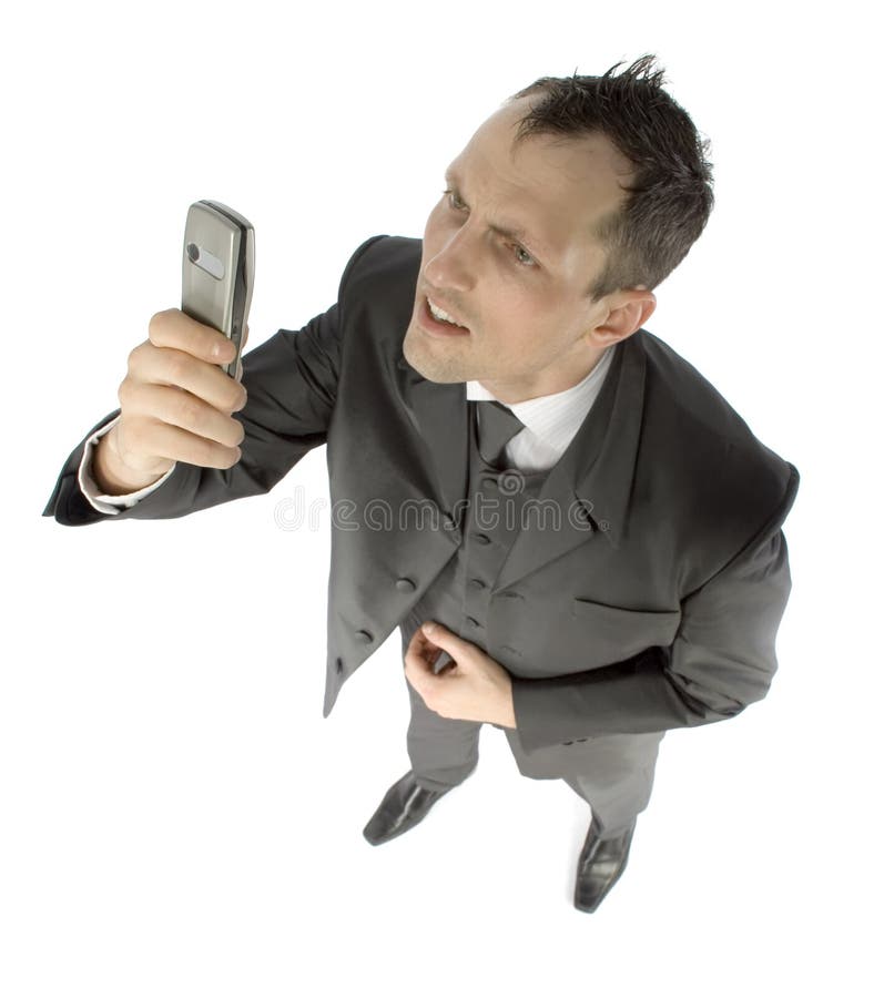 Businessman on Phone Writing Stock Photo - Image of classy, cell: 5645462