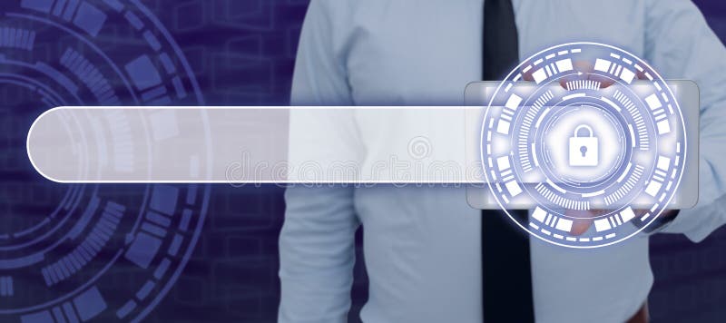 Businessman Holding Smartphone Showing Futuristic Shield Protected Lock ... Businessman Holding Smartphone Showing Futuristic Shield Protected Lock ...