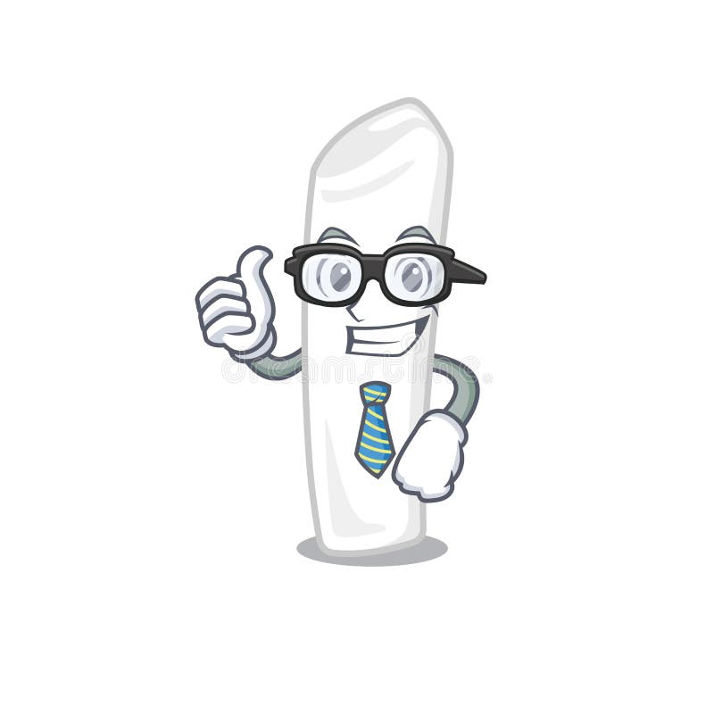 Businessman Chalk Board Character Cartoon Stock Vector - Illustration ...