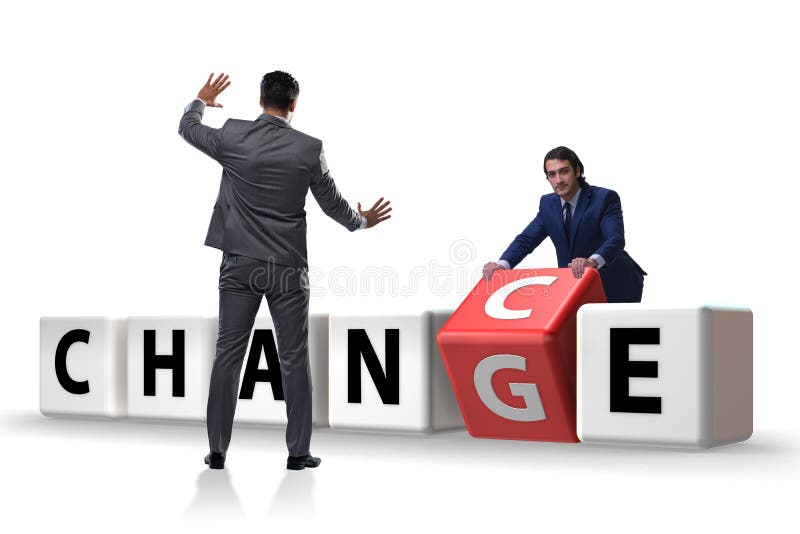 The Businessman in Change and Chance Concept Stock Photo - Image of ...