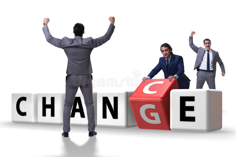 The Businessman in Change and Chance Concept Stock Photo - Image of ...