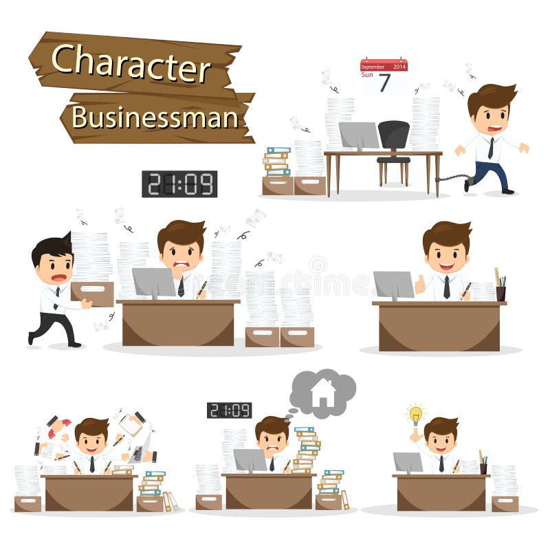 Cartoon Frustrated Office Worker Stock Illustrations – 3,220 Cartoon ...