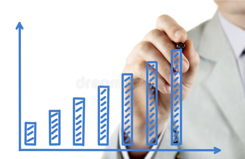 Businessman and chart stock photo. Image of finance, fingers - 28785488