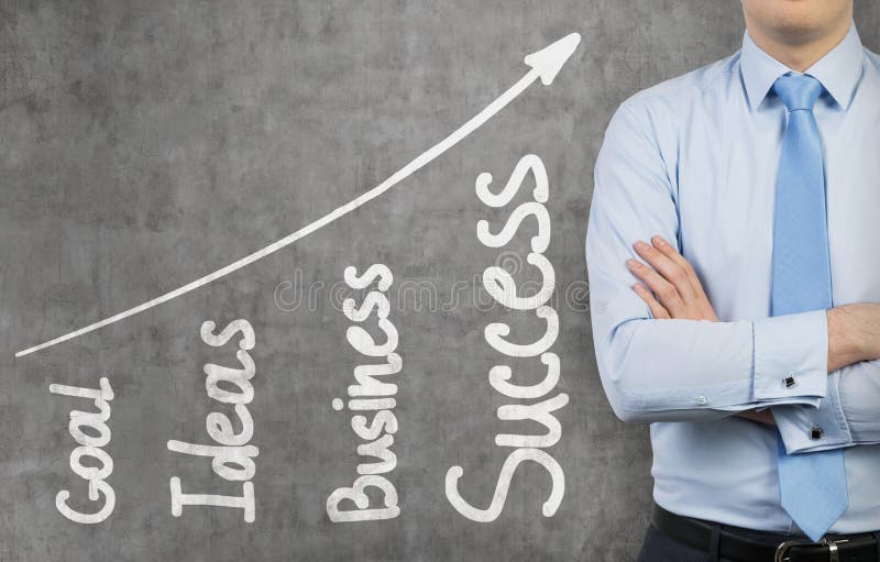 Businessman and Chart Multiexposure Stock Image - Image of business ...