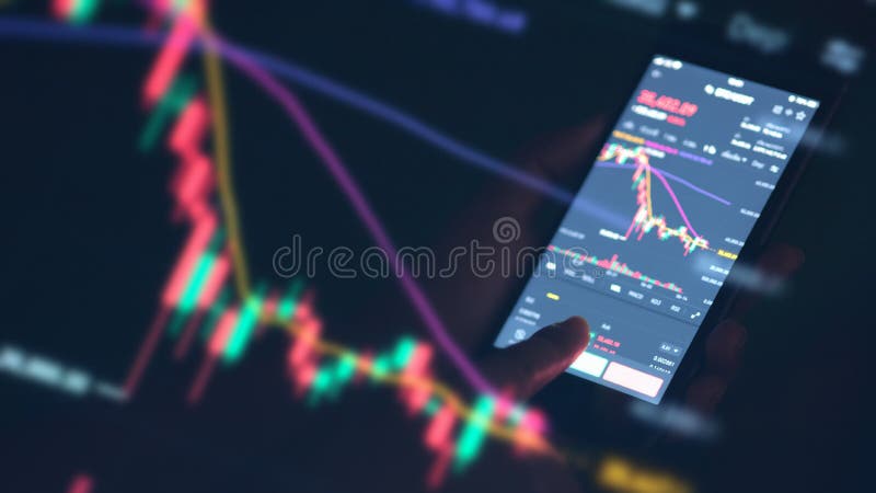 Businessman Checking Stock Market on Mobile Phone,Stock Market ...