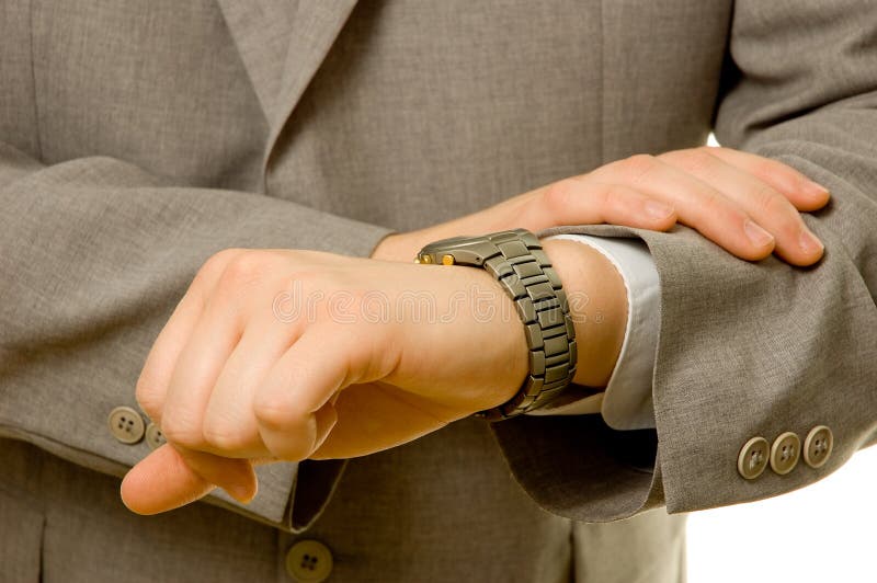 Checking the time stock photo. Image of meeting, clock - 20328924