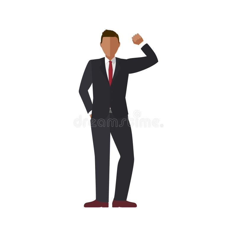 Cheering Man Suit Stock Illustrations – 251 Cheering Man Suit Stock ...