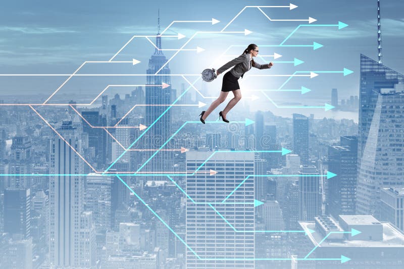 The Businessman Choosing Different Career Paths in Business Stock Photo ...