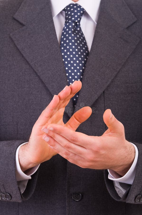 Businessman Clapping His Hands. Stock Photo - Image of applaud ...
