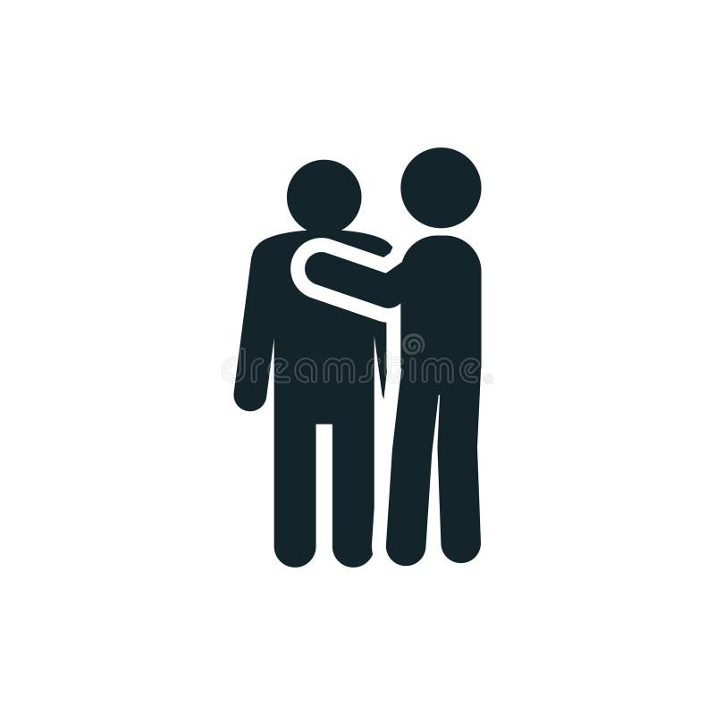 Businessman Comforting Colleague with Empathy and Compassion Stock ...