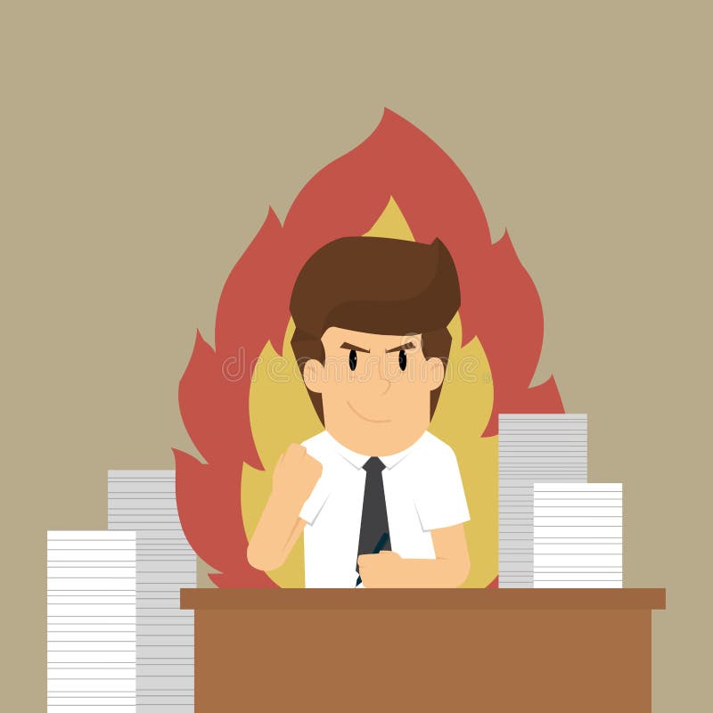 Businessman with a Commitment To the Work Stock Vector - Illustration ...