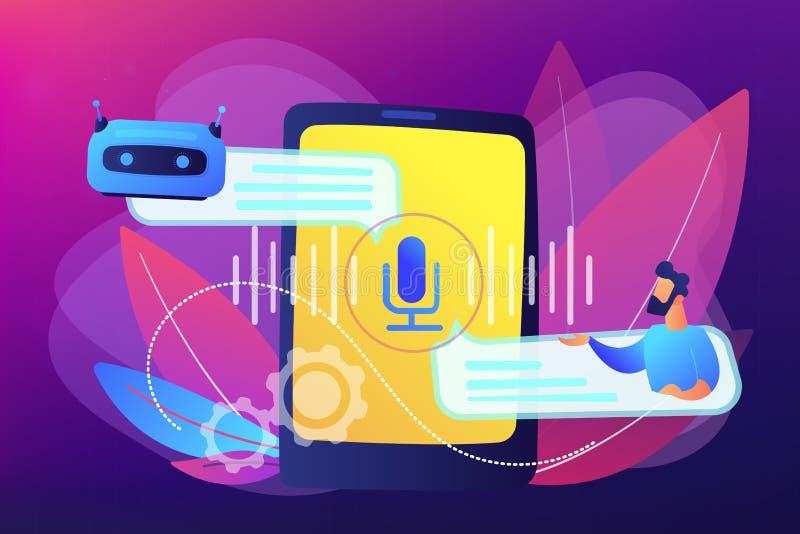 Chatbot Voice Controlled Virtual Assistant Concept Vector Illustration ... Chatbot Voice Controlled Virtual Assistant Concept Vector Illustration ...