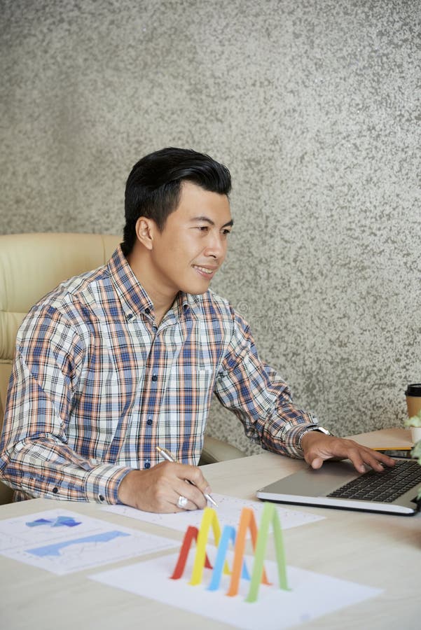 Businessman Comparing Reports Stock Image - Image of business ...