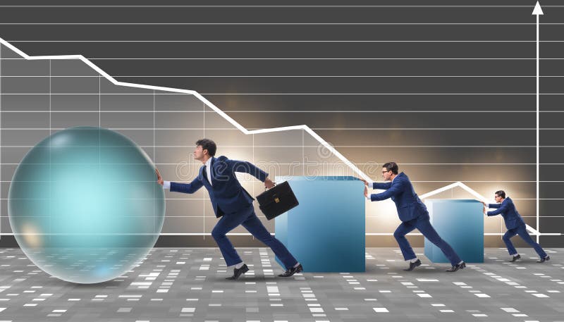 Businessman in Competition Rivalry Concept Beating Rivals Stock Photo ...