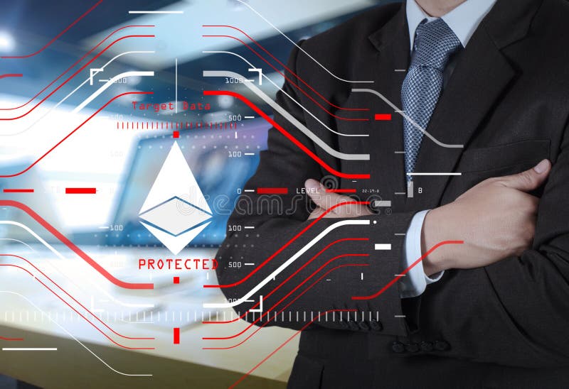 Businessman and Computer Retail Background As Concept Editorial Photo ...