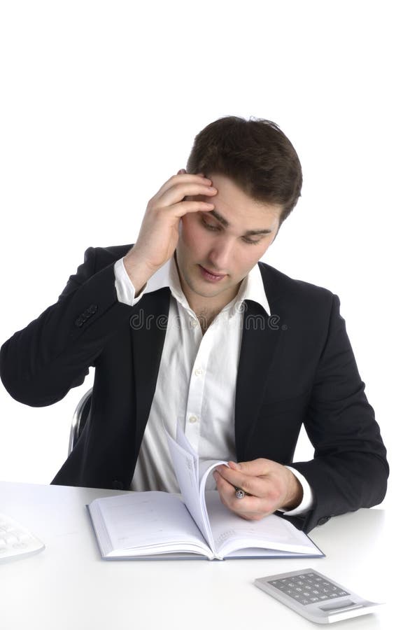 Man Reading a Bill in Shock and Disbelief Stock Photo - Image of credit ...