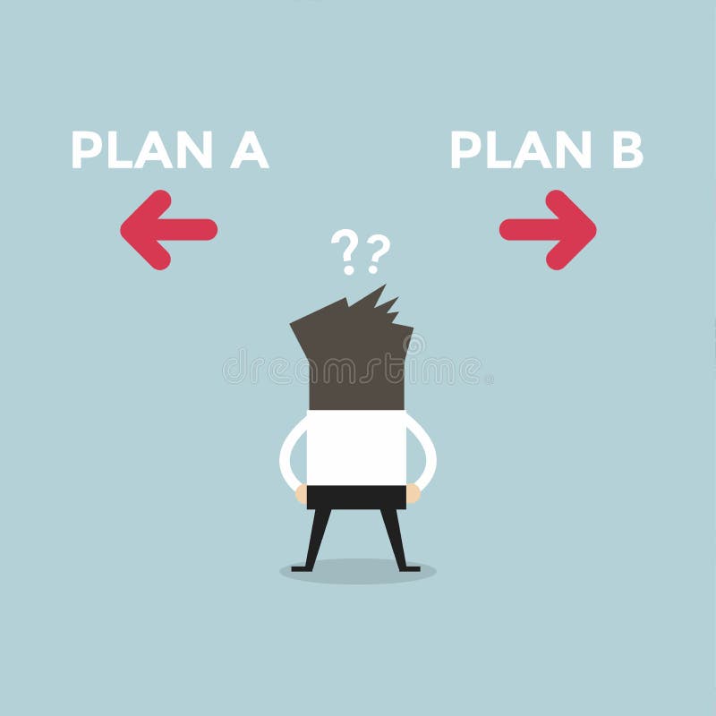 Cartoon Man Confused Path Choices Stock Illustrations – 58 Cartoon Man ...