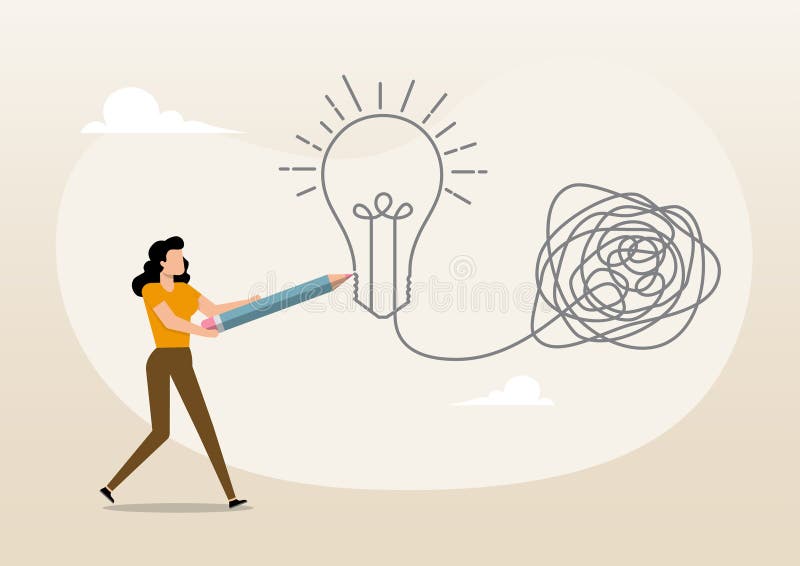 Businessman Connect Question Mark with Lightbulb Solution Stock Vector ...