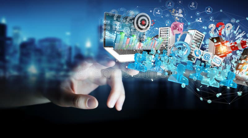 Data Connecting Together Stock Illustrations – 344 Data Connecting ...