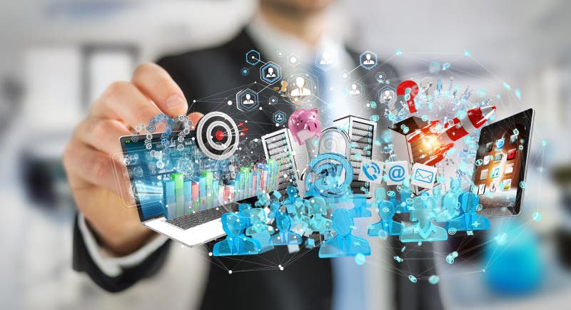 Data Connecting Together Stock Illustrations – 344 Data Connecting ...