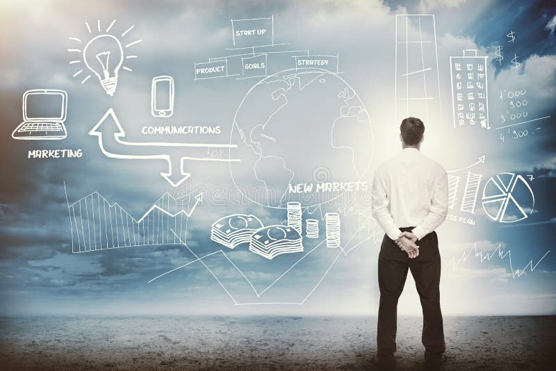 Businessman Considering a Brainstorm Stock Photo - Image of classy ...