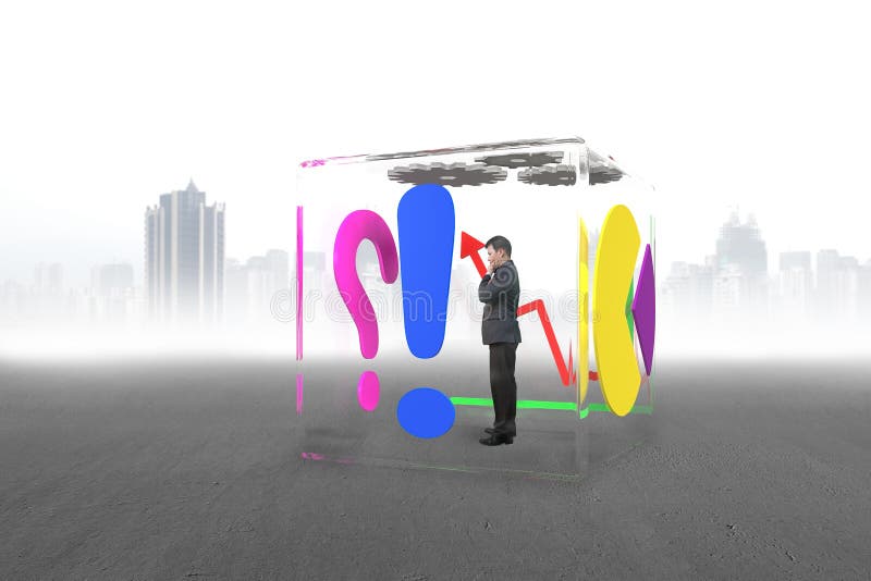 Businessman Considering a Brainstorm Stock Photo - Image of classy ...