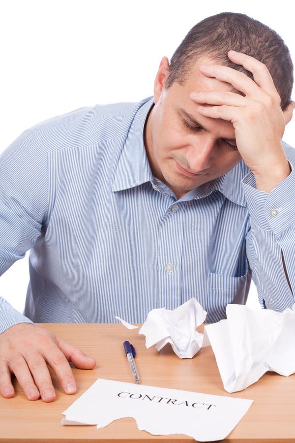 Frustrated businessman stock image. Image of business - 7380401