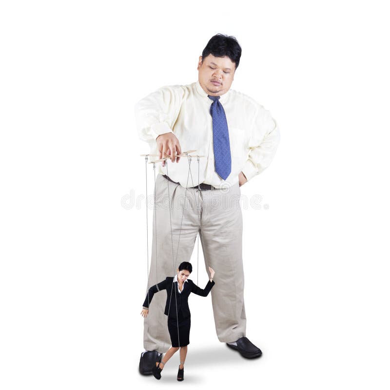 Businessman Controlling His Subordinate 1 Stock Image - Image of female ...