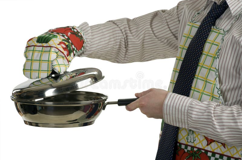 Businessman cooking food stock photo. Image of confident - 13033842