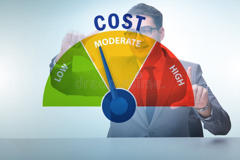 Businessman in Cost Management Concept Stock Image - Image of ...