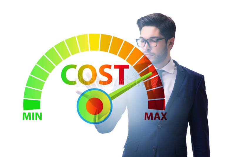 Businessman in Cost Management Concept Stock Image - Image of expense ...