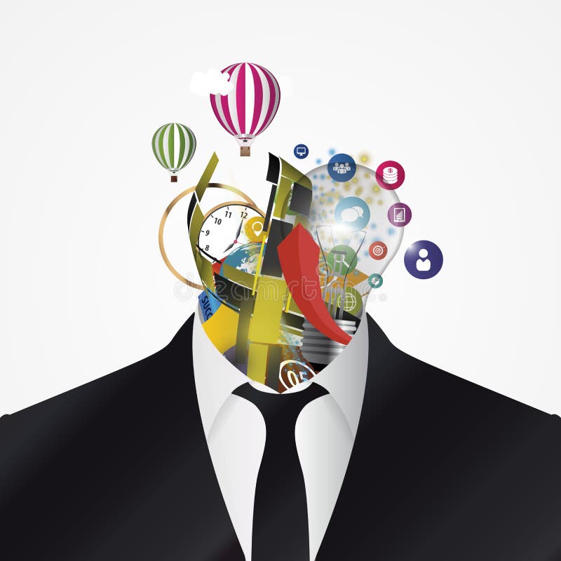 Head. Abstract Creative Mind. Human Face Stock Vector - Illustration of ...