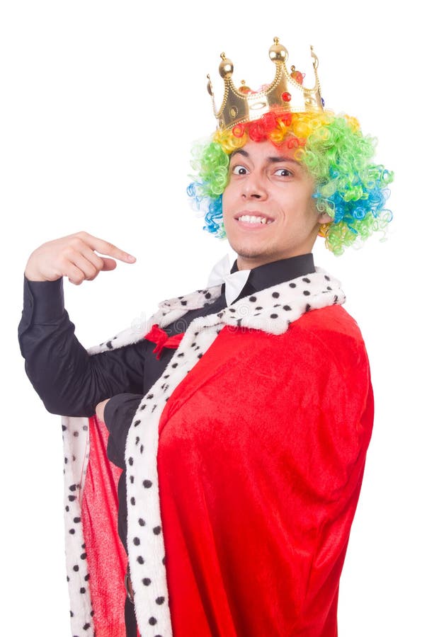 Businessman with crown stock image. Image of busy, employee - 35821709