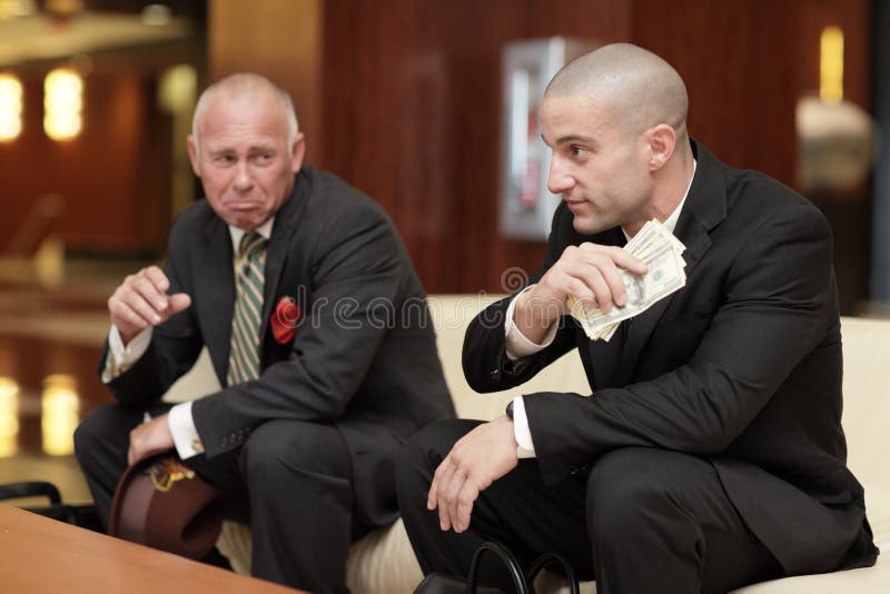Businessman Crying with Jealousy Stock Photo - Image of shaved, money ...