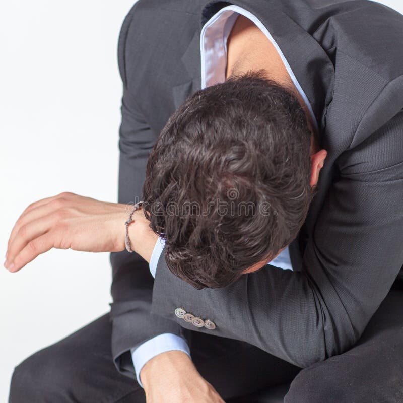Businessman crying stock photo. Image of businessman - 44588580
