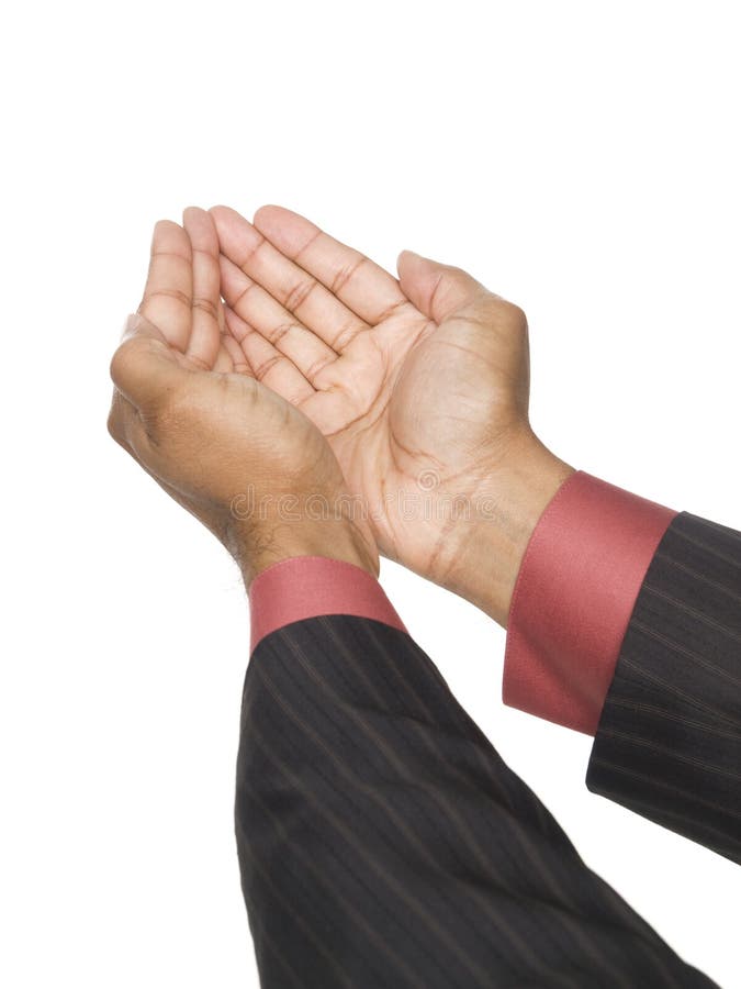 Cupped hands isolated stock image. Image of white, hold - 722749