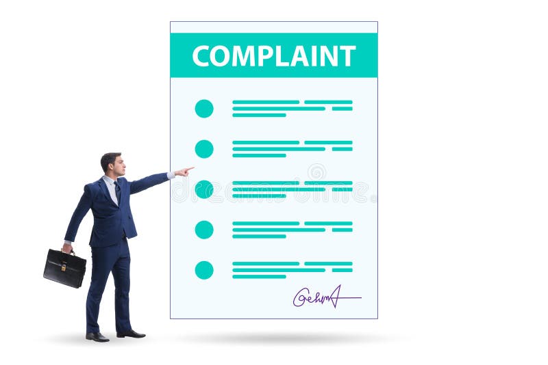 Businessman in Customer Complaint Concept Stock Photo - Image of review ...