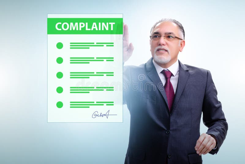 Businessman in Customer Complaint Concept Stock Image - Image of ...