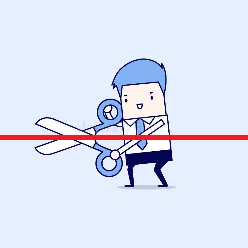 Sad scissors cartoon stock illustration. Illustration of isolated ...