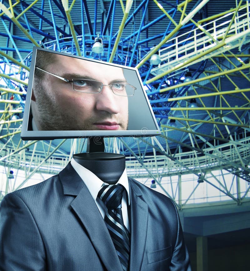 Businessman in cyberspace stock photo. Image of electrical - 31525646