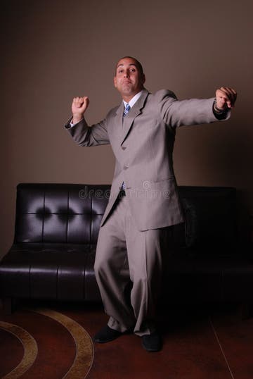 Businessman dancing. stock image. Image of occupation - 5471035