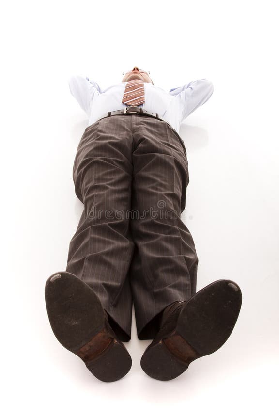 Businessman defeated stock photo. Image of death, laying - 13119246