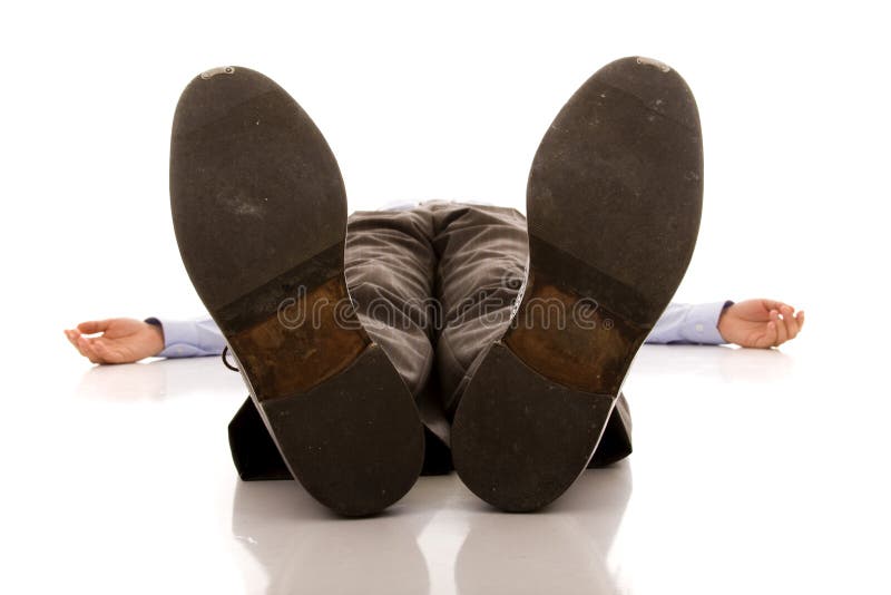 Businessman defeated stock photo. Image of finishing, laying - 8554162