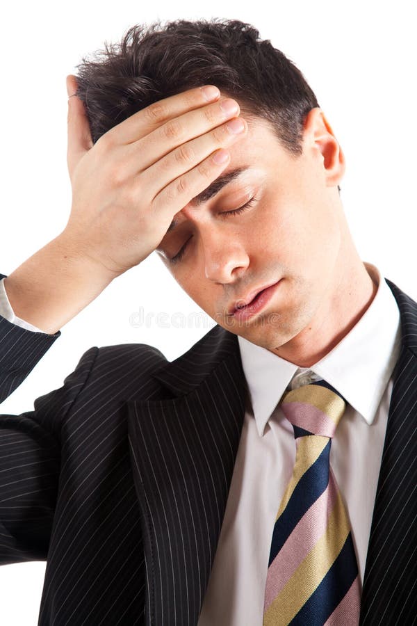 Businessman despairing stock image. Image of expression - 18486157