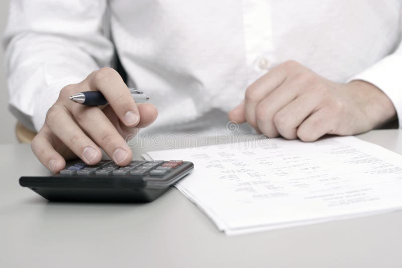 Businessman Doing Paperwork Stock Image - Image of form, hands: 2739985